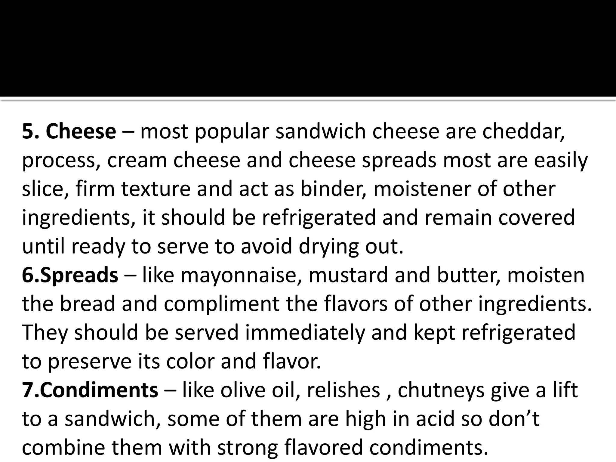 Cookery 9 SANDWICH | PPTX