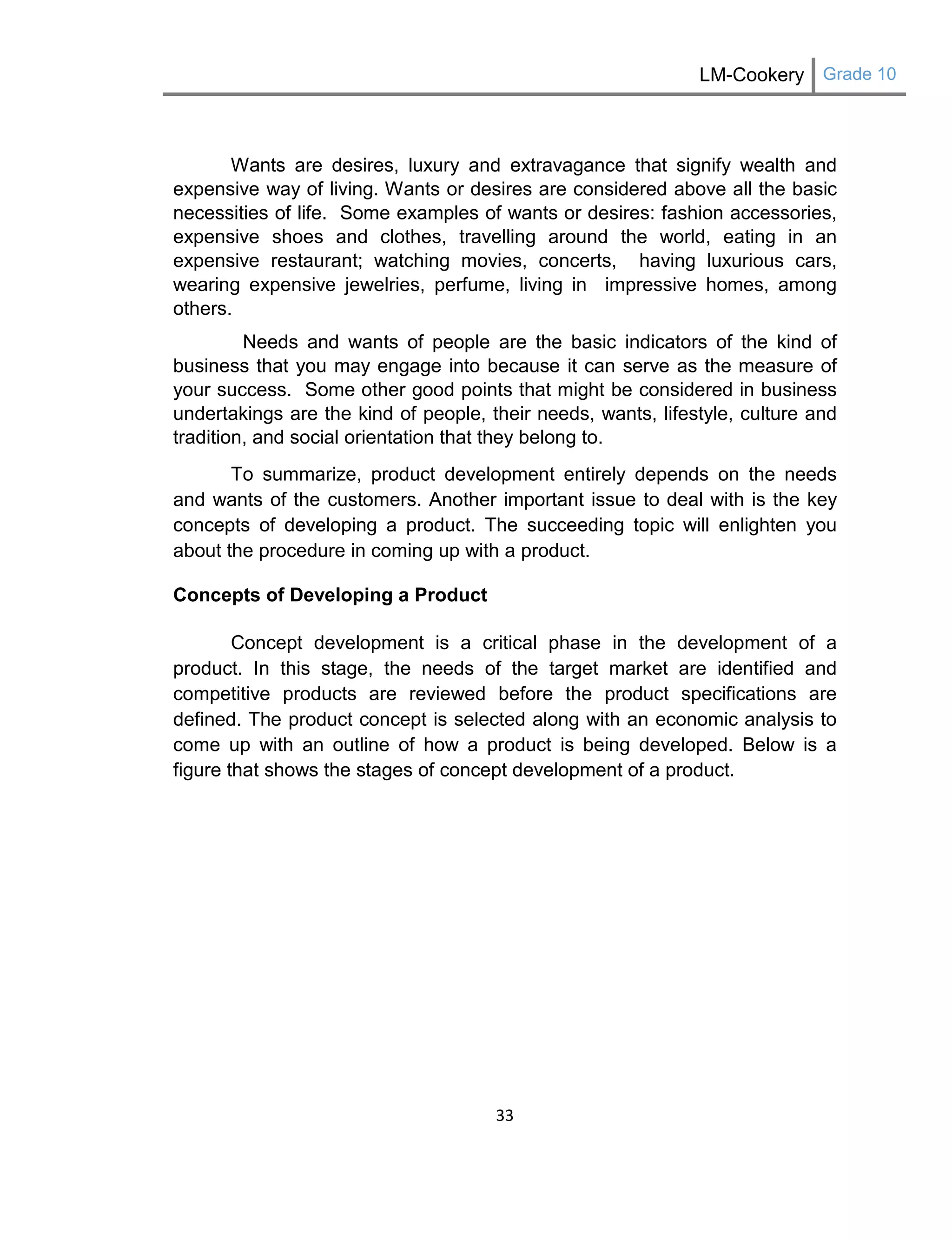 Learning Module Cookery Grade 10 | PDF