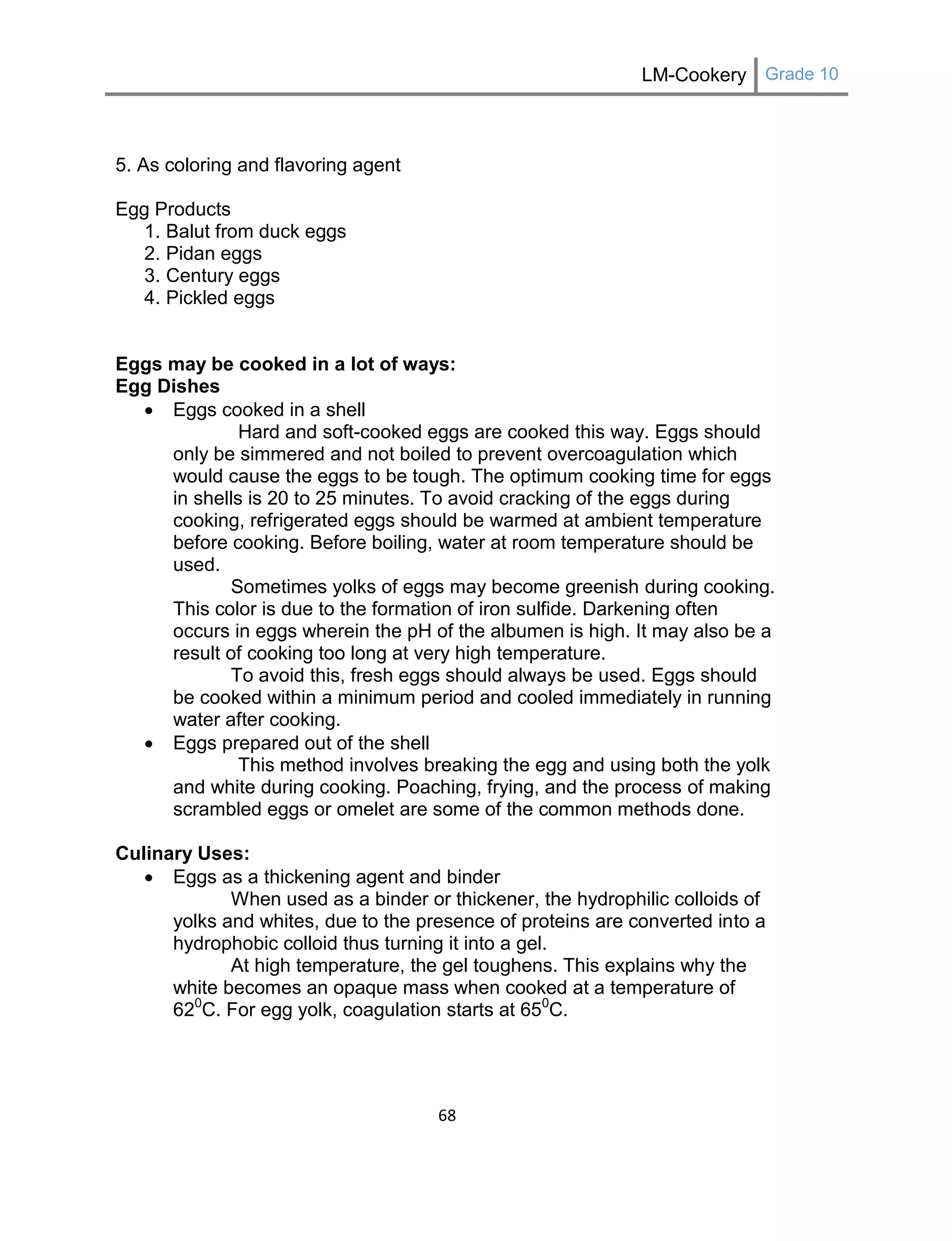 Learning Module Cookery Grade 10 Pdf