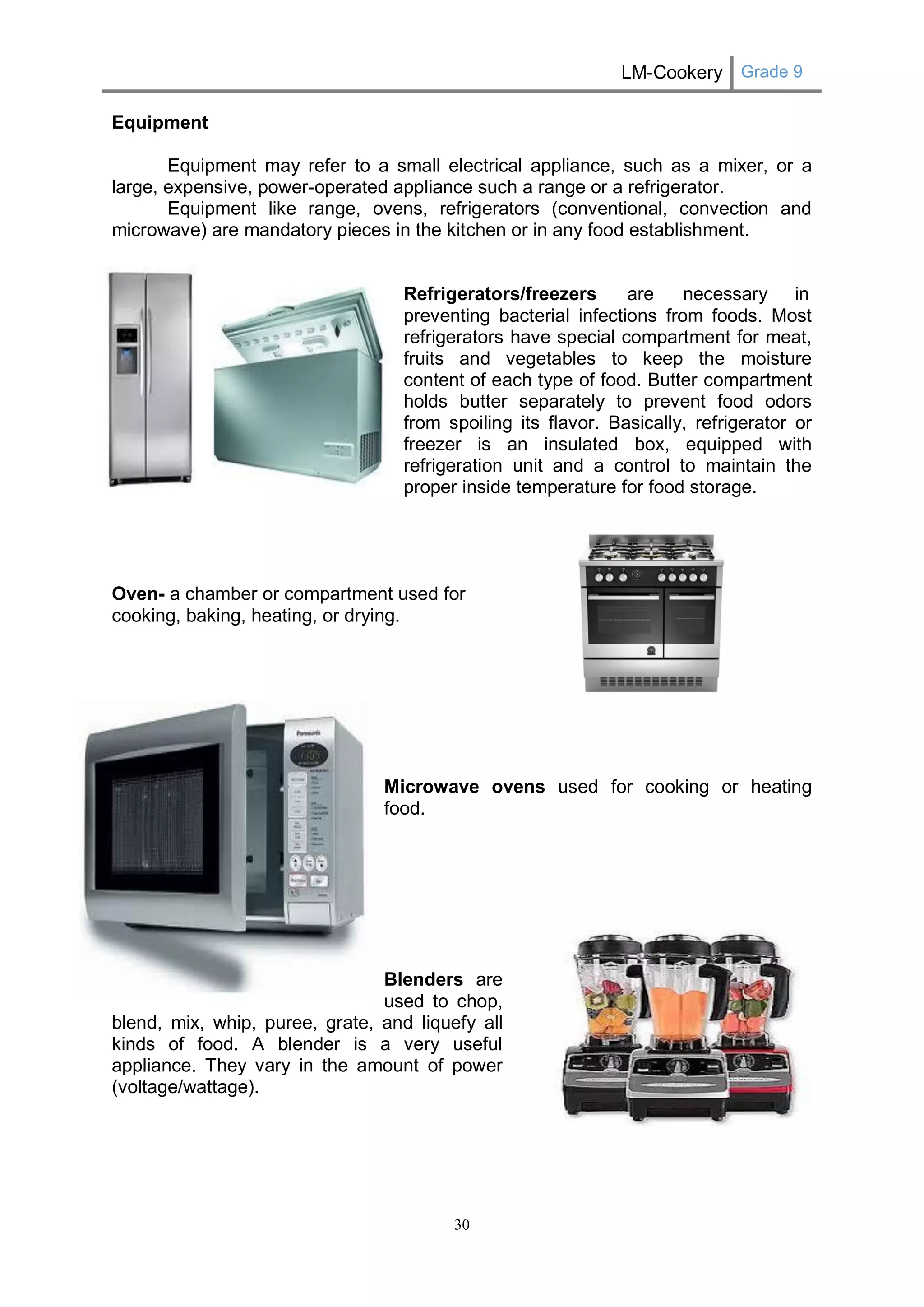 Learning Module Cookery G9 | PDF