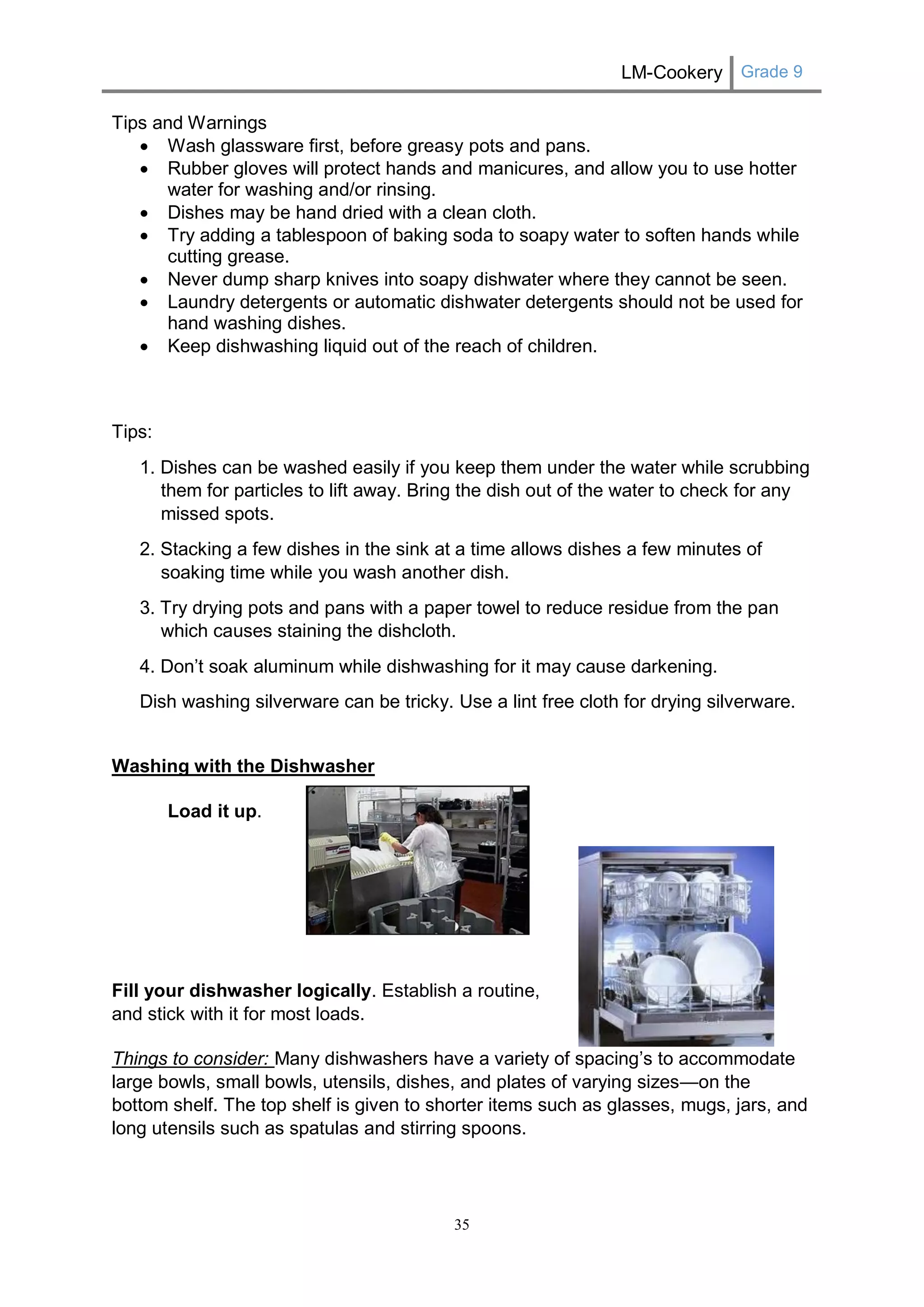 Learning Module Cookery G9 | PDF