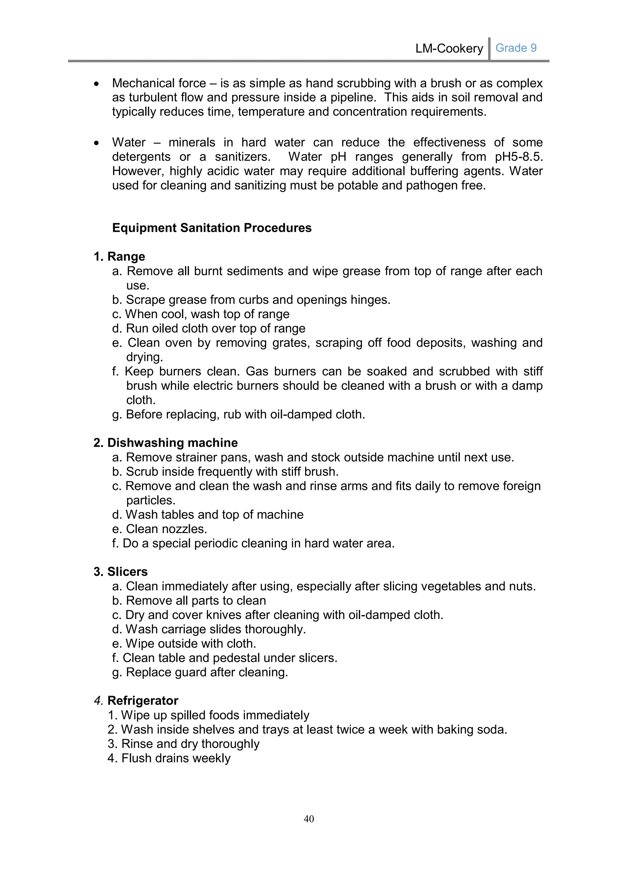 Learning Module Cookery G9 | PDF