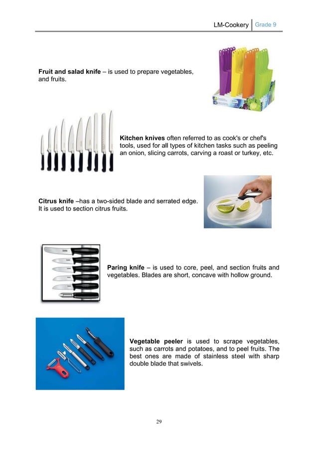 Learning Module Cookery G9 | PDF