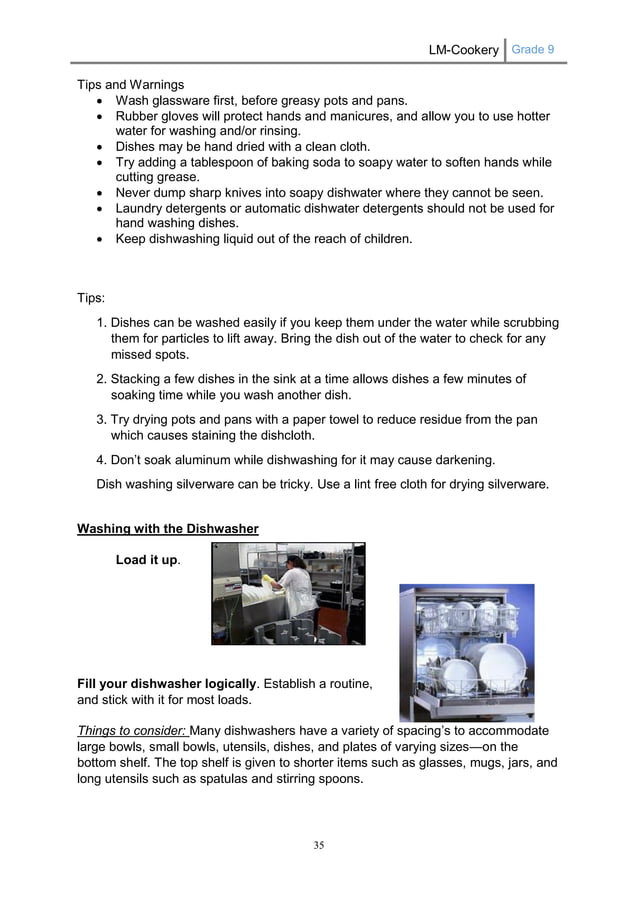 Learning Module Cookery G9 | PDF