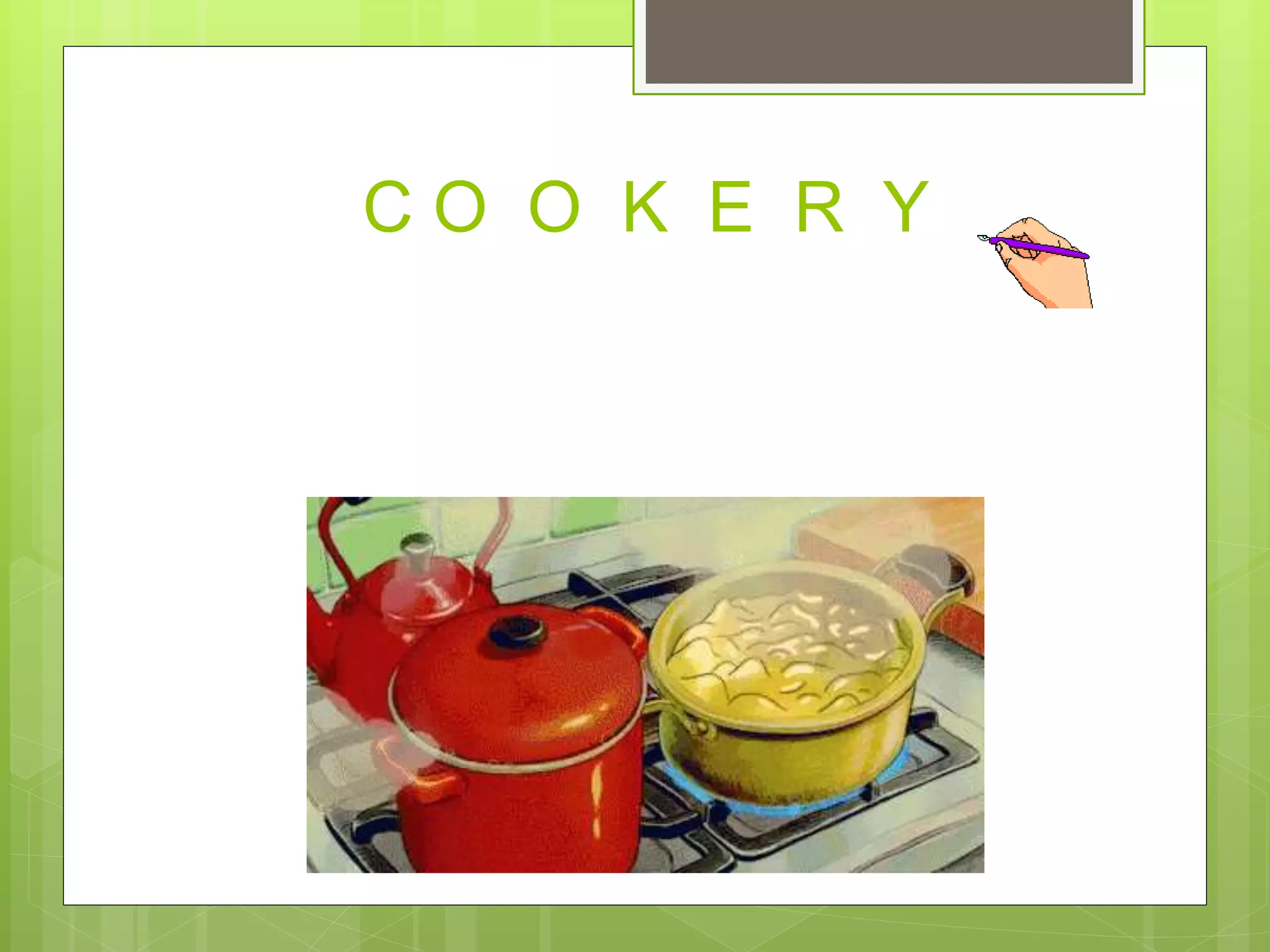 Cookery Grade 9 Tools and Equipment used | PPTX