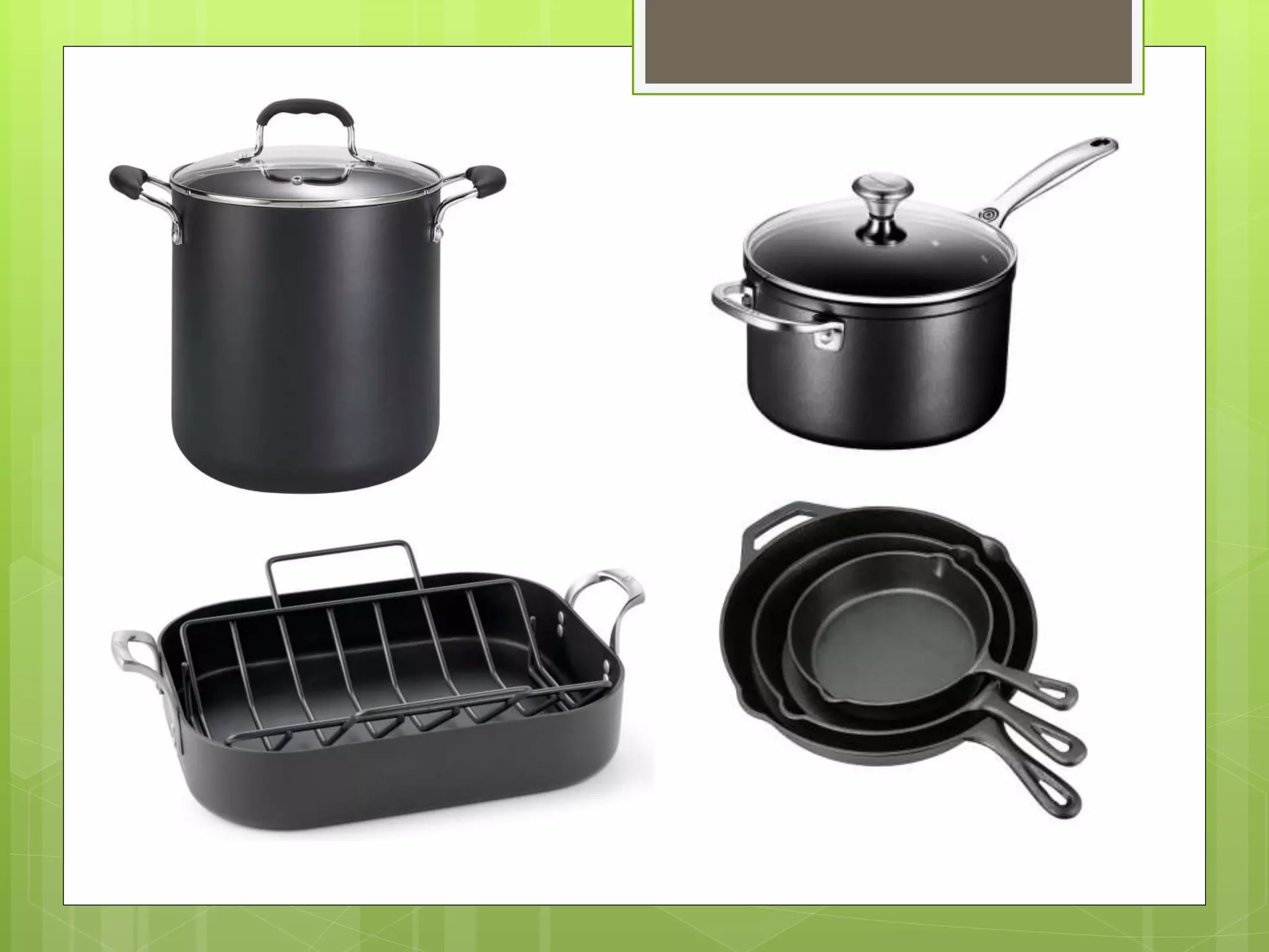 Cookery Grade 9 Tools and Equipment used | PPTX