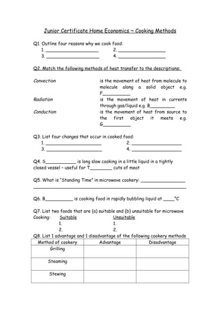 Cookery methods | PDF