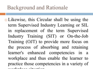 Cookery NC II – Supervised Industry Learning Orientation.pptx