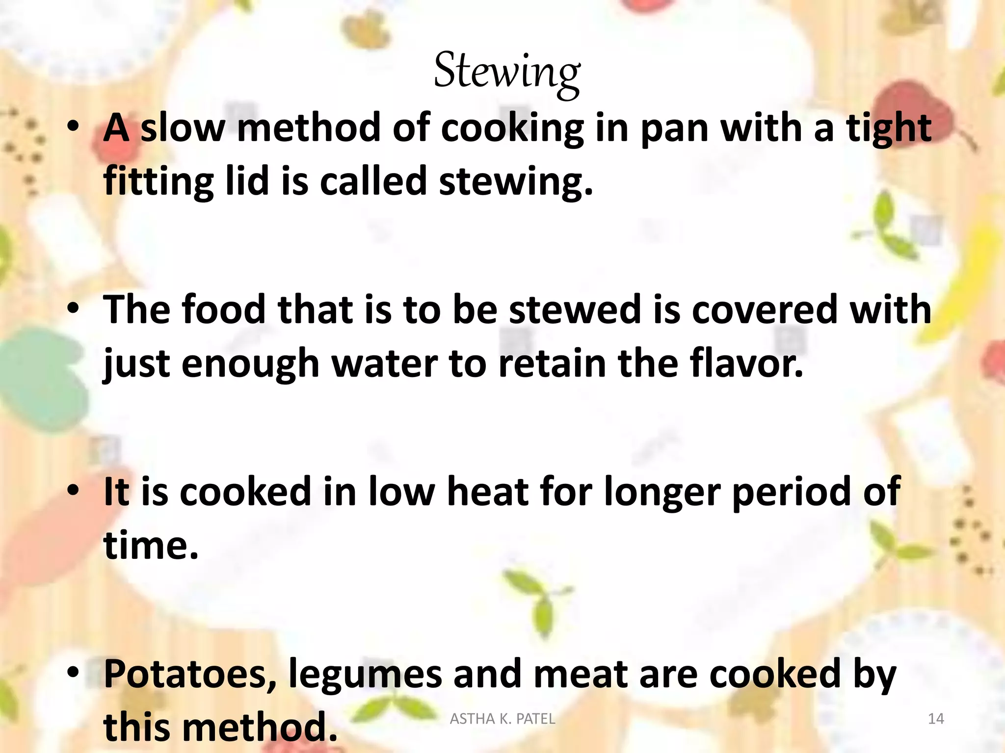 Methods of Cooking | PPTX