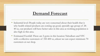 business plan of shakes and salads bar from operational insight | PPT