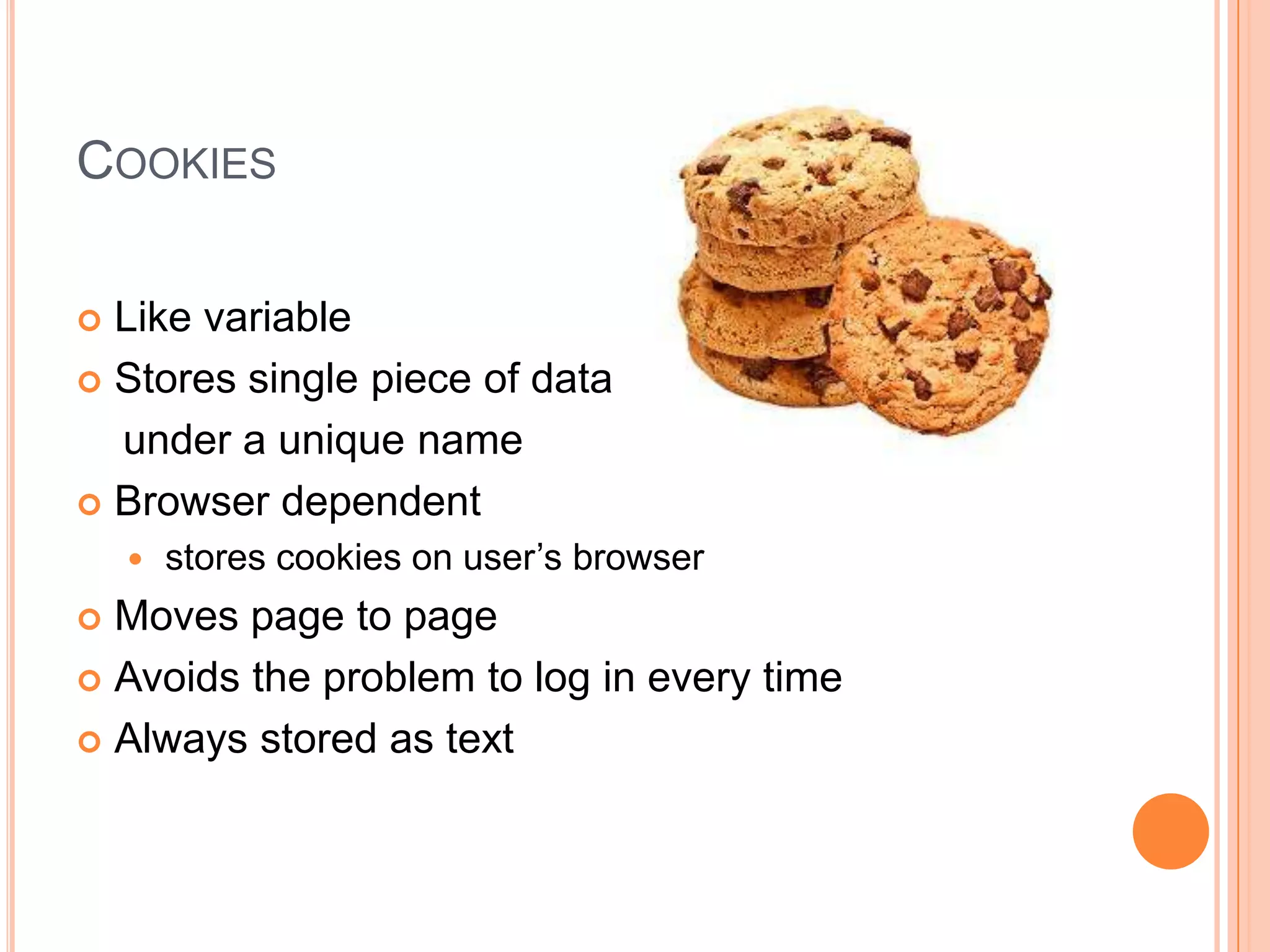 Cookie and session | PPTX