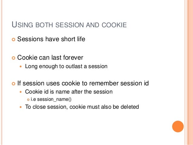 Cookie and session
