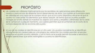 Cookie (informática) | PPTX