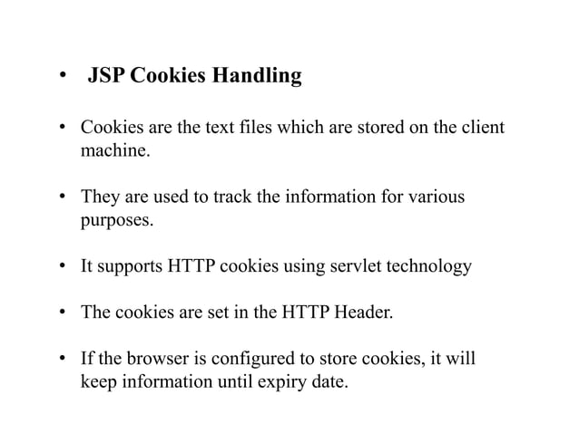 Cookie management using jsp a java | PPT