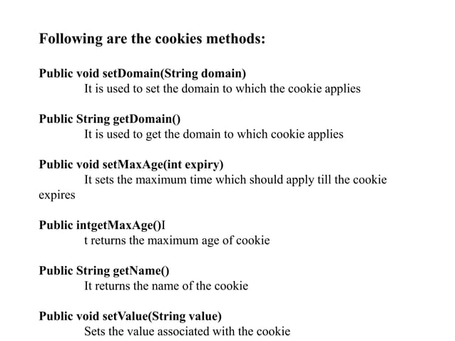 Cookie management using jsp a java | PPT