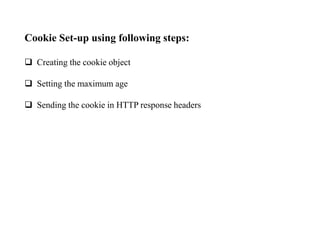 Cookie management using jsp a java | PPTX | Internet | Computing