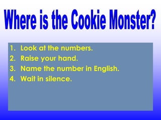 Cookie Monster NUMBERS | PPT