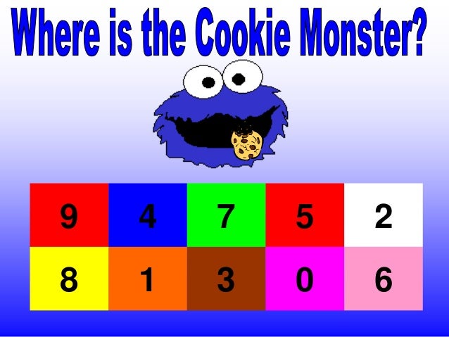 Cookie Monster NUMBERS