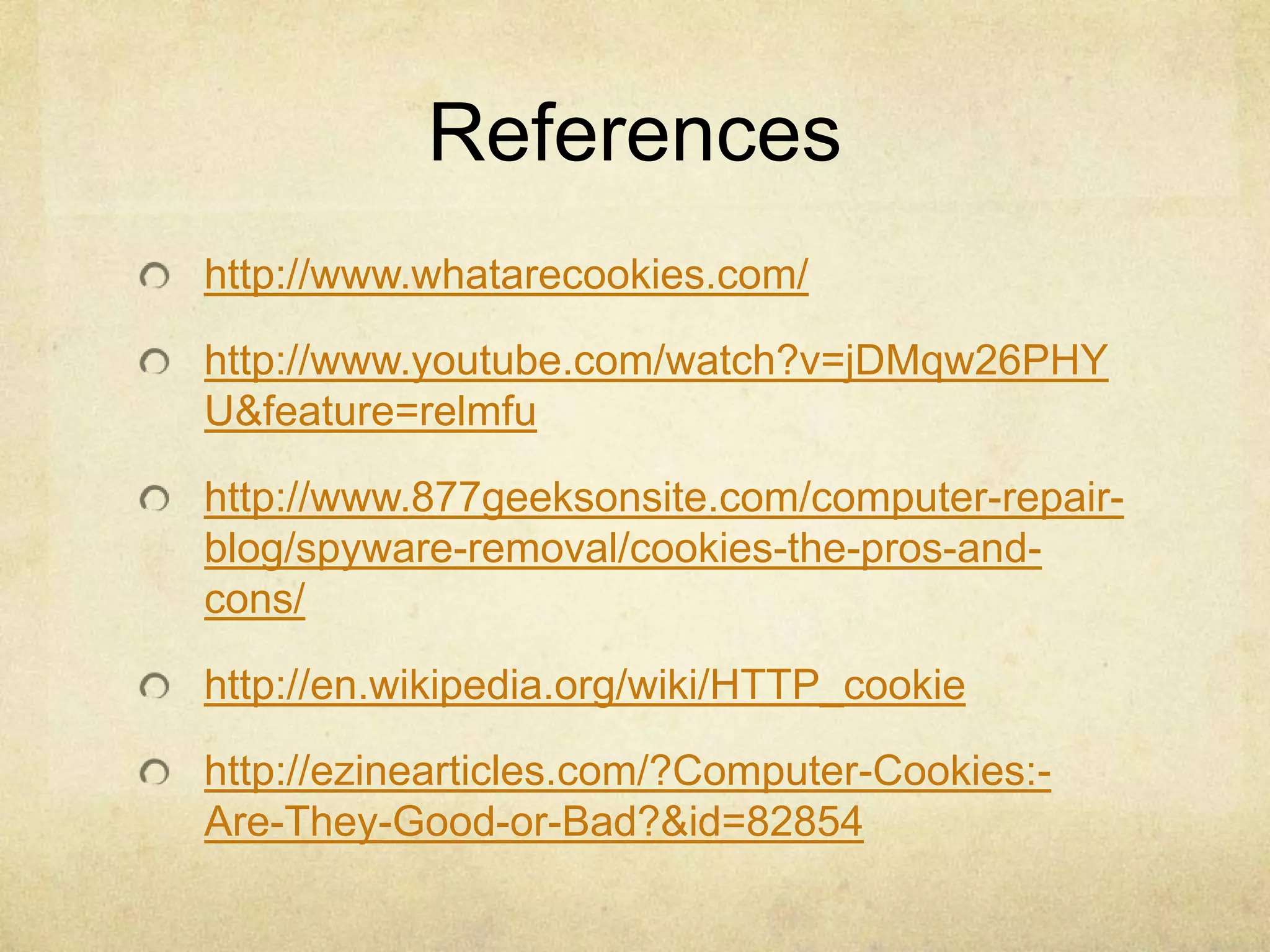 Cookie presentation | PPTX