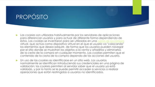 Cookies informatica | PPTX