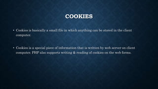Cookies in PHP | PPT