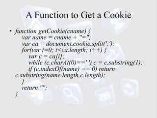 java Cookies | PPTX