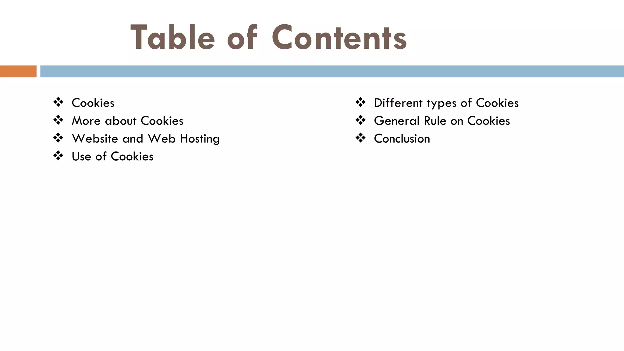 Cookies: A brief Introduction | PPTX