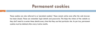 Cookies: A brief Introduction | PPTX