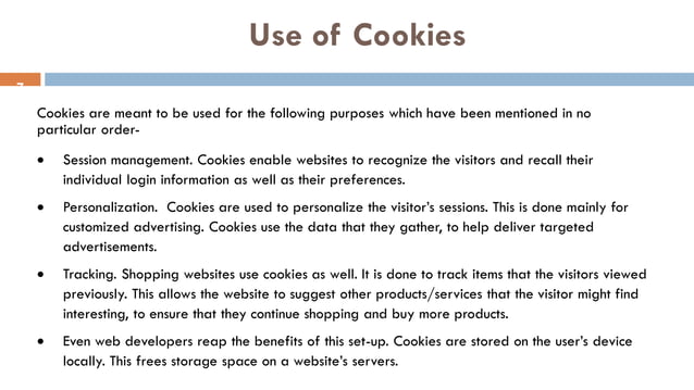 Cookies: A brief Introduction | PPTX
