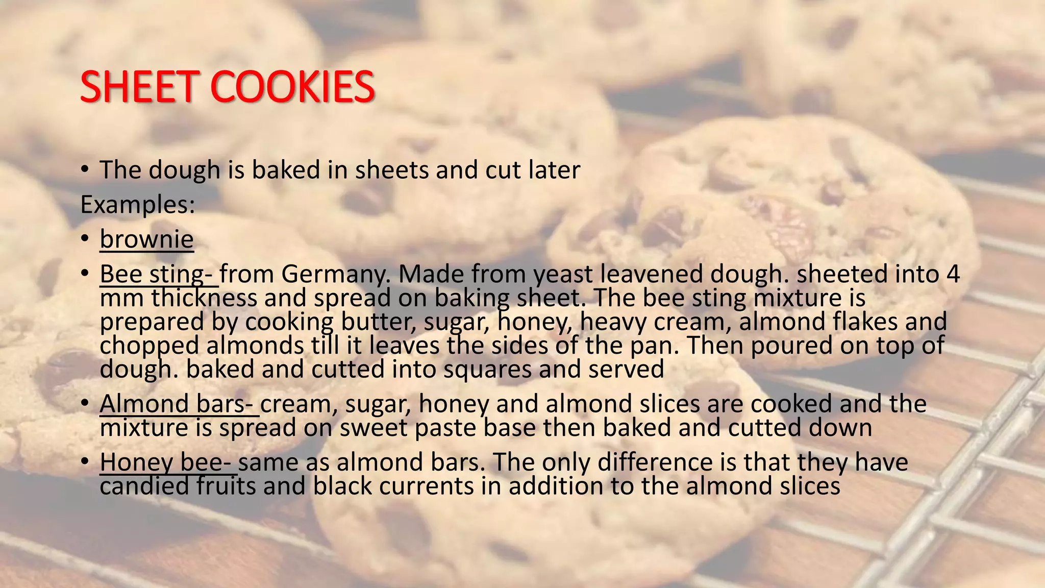 Cookies and biscuits | PPTX