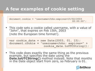 Cookies and sessions | PPT
