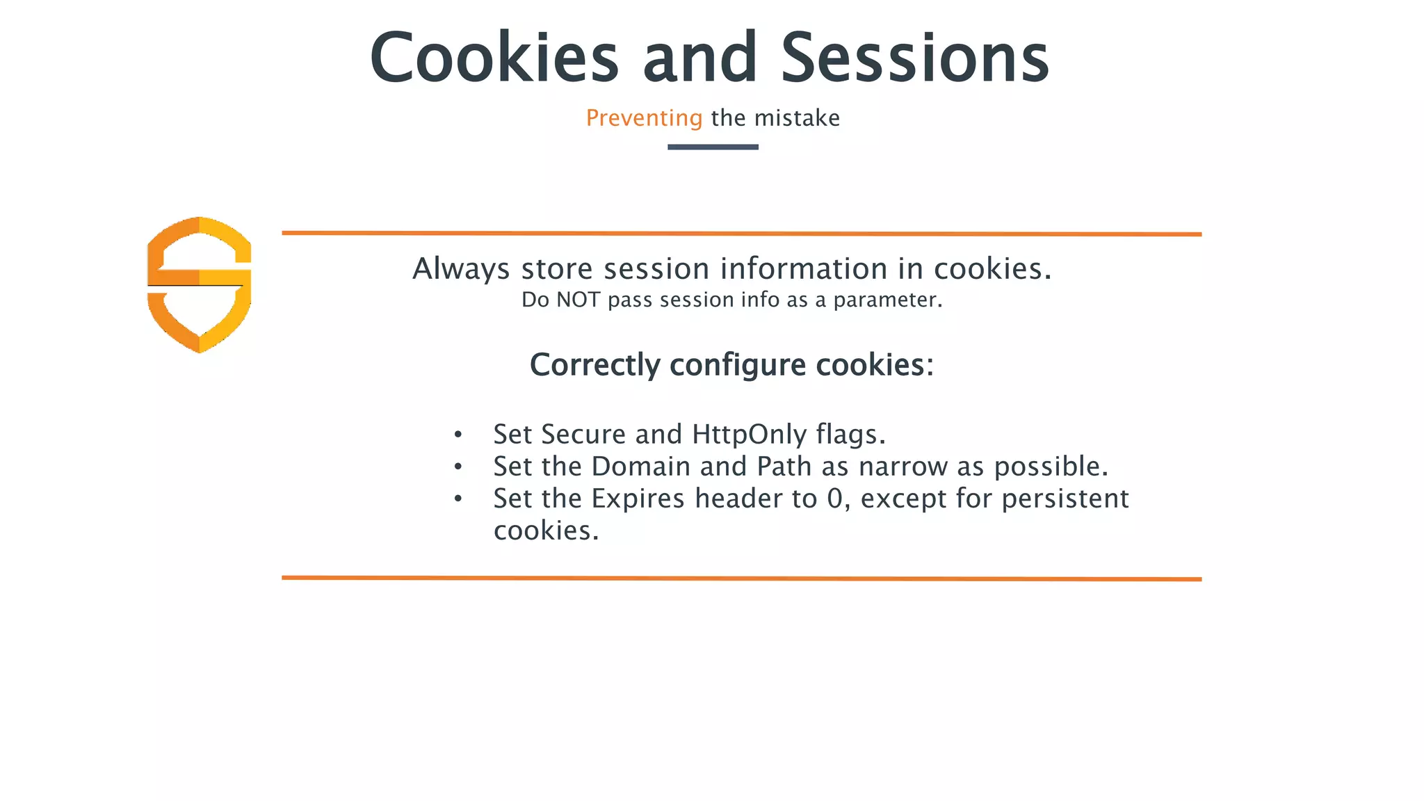 Secure Code Warrior - Cookies and sessions | PPTX