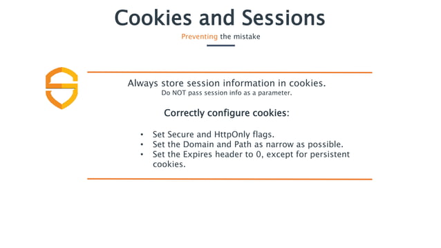 Secure Code Warrior - Cookies and sessions | PPTX | Web Development | Internet