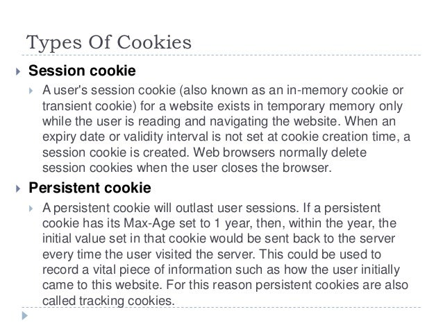 Cookies and sessions