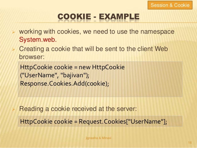 Cookie And Session In Aspnet