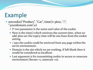 Cookies in php | PPT