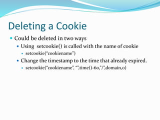 Cookies in php | PPT