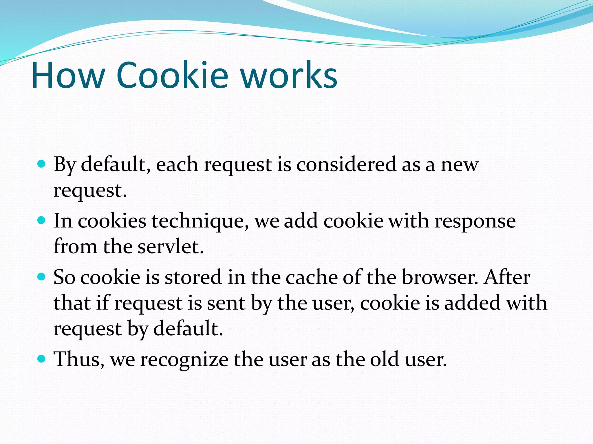 Cookies in servlet | PPT | Internet | Computing