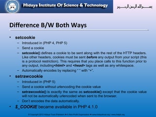 Cookies in php lecture 2 | PPT