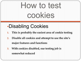Cookies testing | PPT