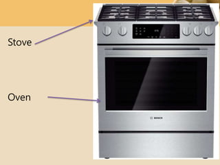 Cooking and Kitchen Vocabulary for ESL | PPTX