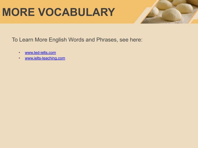 Cooking and Kitchen Vocabulary for ESL | PPTX