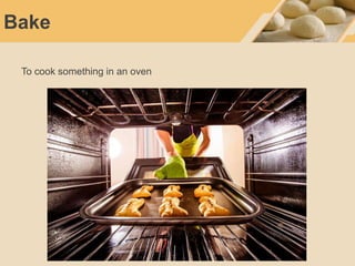 Cooking and Kitchen Vocabulary for ESL | PPTX