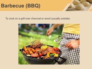 Cooking and Kitchen Vocabulary for ESL | PPTX