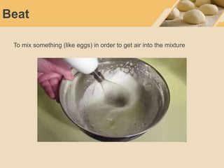 Cooking and Kitchen Vocabulary for ESL | PPTX
