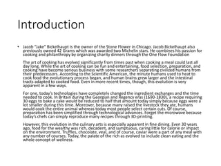 The Evolution of Cooking | PPT