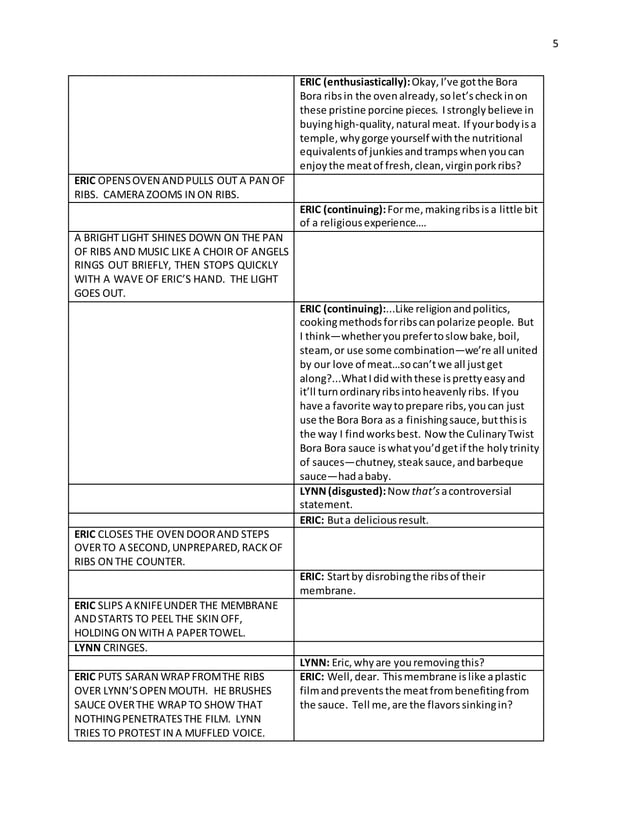 Cooking show-script-for-culinary-twist-format | DOCX