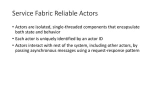Cooking Akka.net and Azure Service Fabric together | PPT
