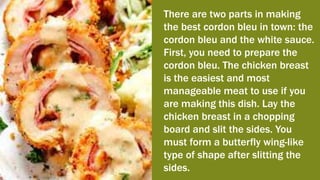 Cooking Cordon Bleu.pptx | Cooking | Food & Drink