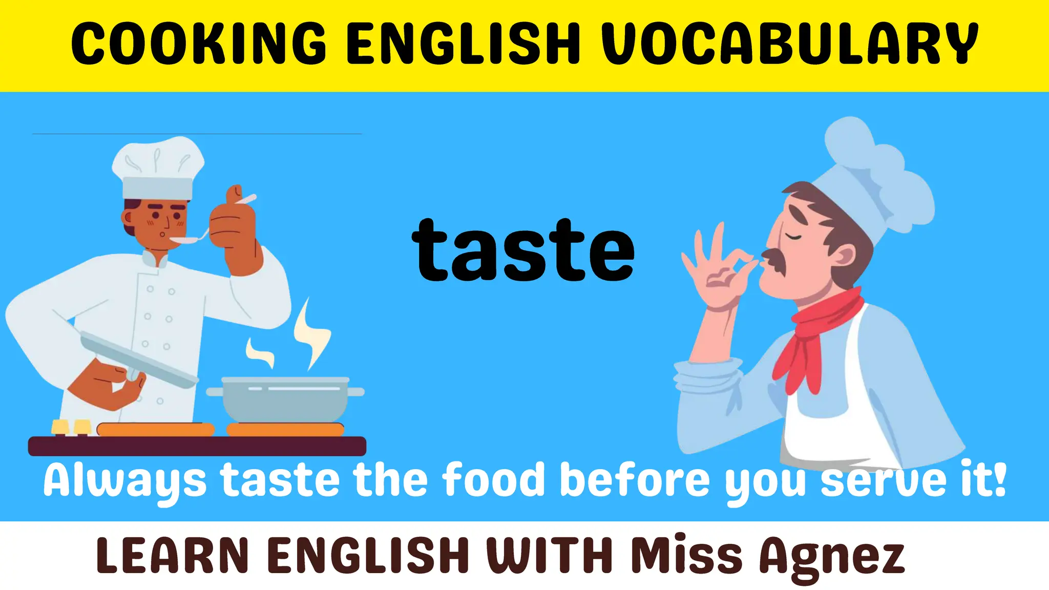Cooking Vocabulary with Pictures and Sentences | Fun Learning English ...